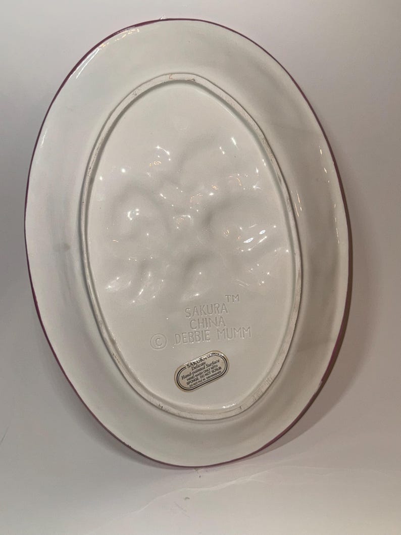 Vintage Sakura by Debbie Mumm Spring Hydrangea Floral Oval Platter - Etsy