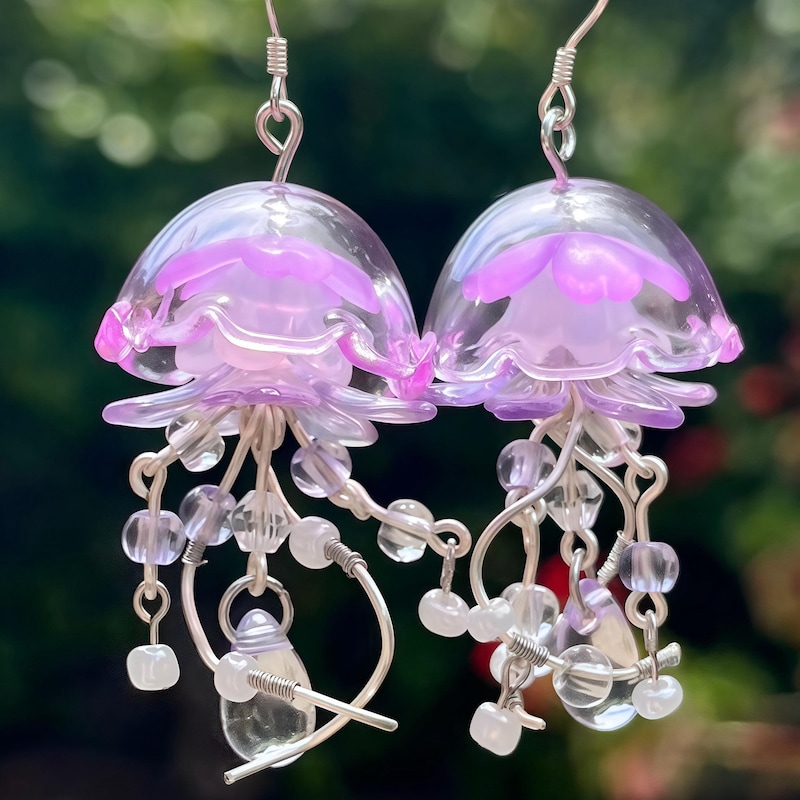 Y2k Jellyfish Earrings - Etsy