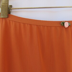 Slip Skirt S M Burnt Saffron Pumpkin Glam Garb Handmade USA - Etsy