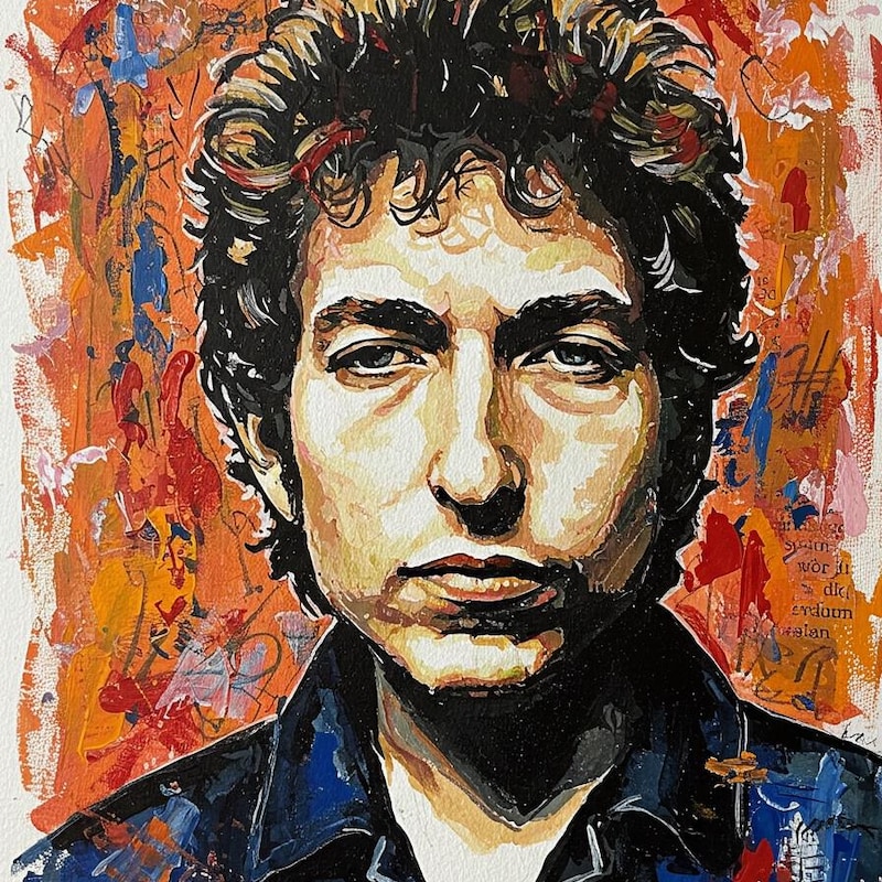 Bob Dylan Portrait - Etsy