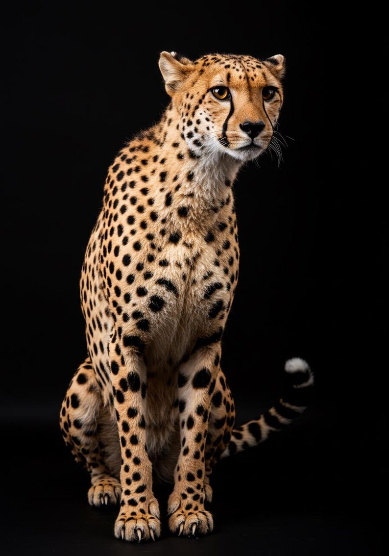 Cheetah Wall Art Poster Digital File - Etsy