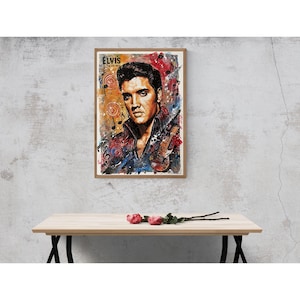 Elvis Digital Painting Portrait - Etsy