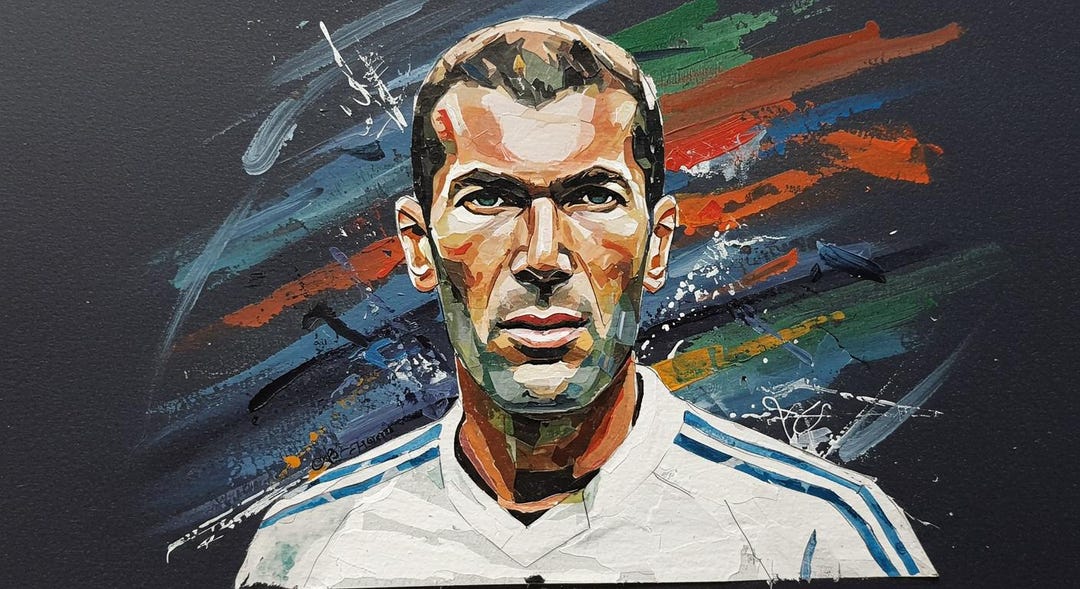Zinedine 'zizou' Zidane Art Print Digital File - Etsy