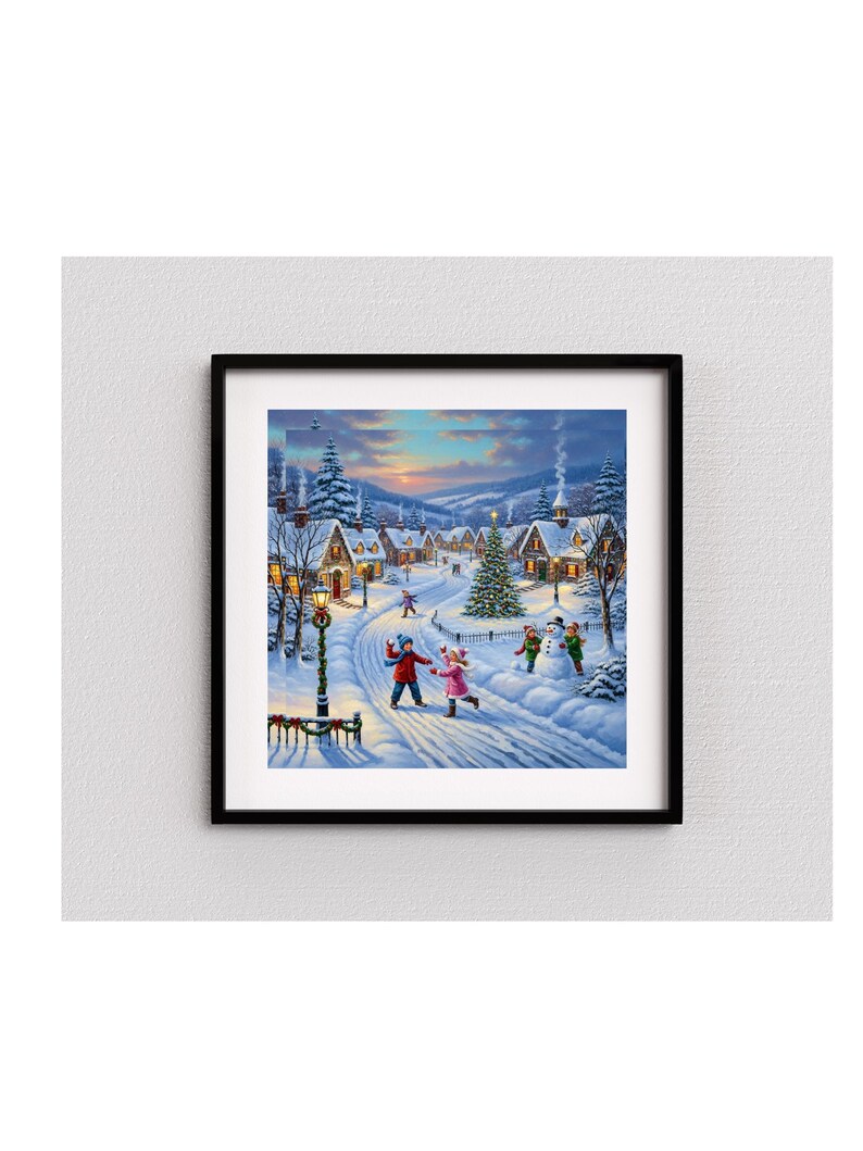 Winter Wonderland Painting Poster - Etsy