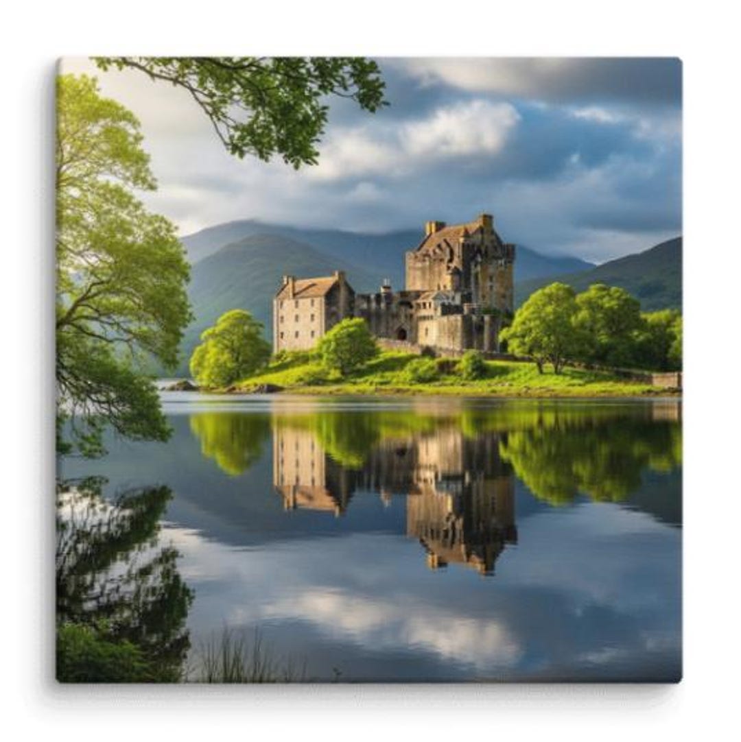 Scottish Highlands Art Painting on Canvas - Etsy