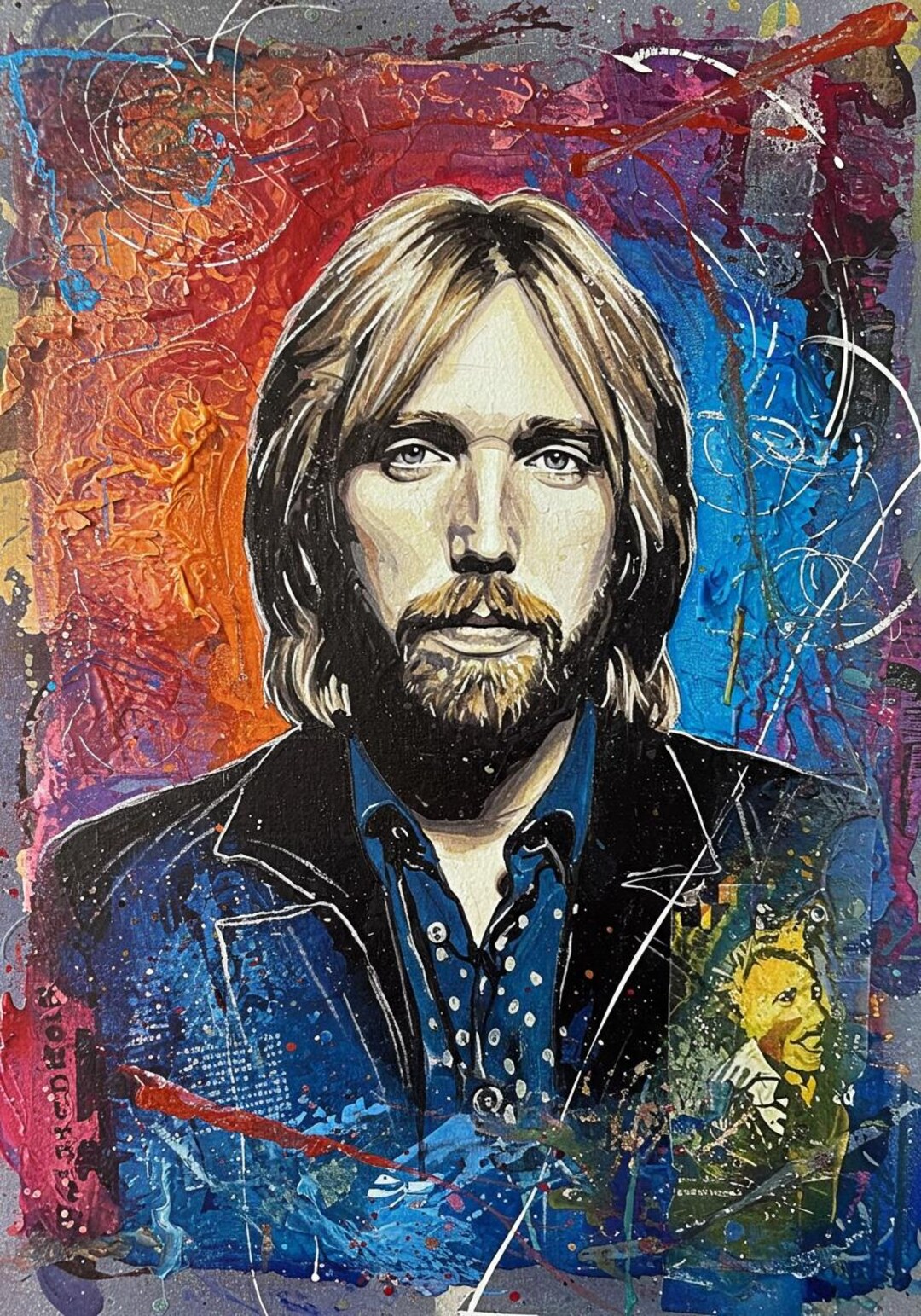 Tom Petty Painting Portrait Digital File - Etsy