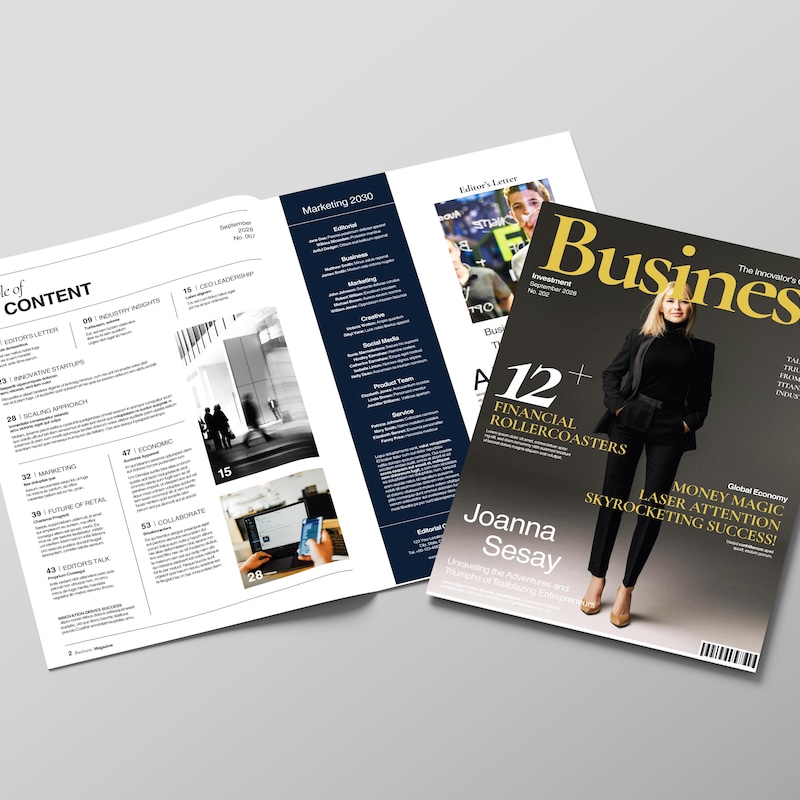 Pages Magazine Layout - Etsy