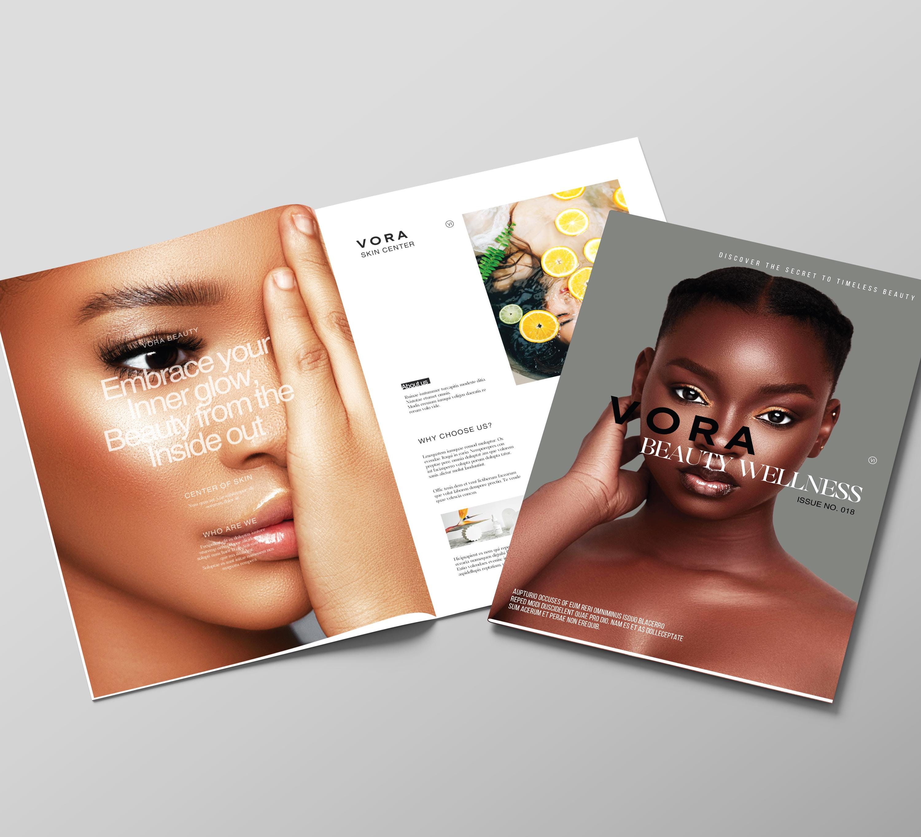 Med Spa Magazine Template: Beauty & Wellness Magazine Layout (canva, A4 ...