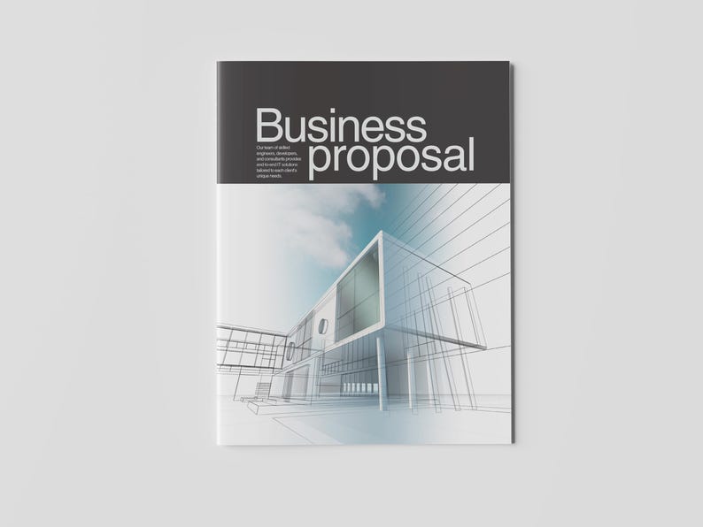 Business Proposal Template, Modern Pitch Deck, Letter Size (canva) - Etsy