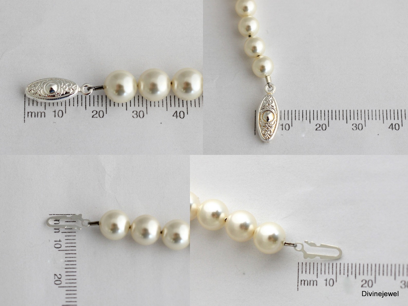 Pearl Necklace Extender, Necklace Extender, Fish Hook Extender ...