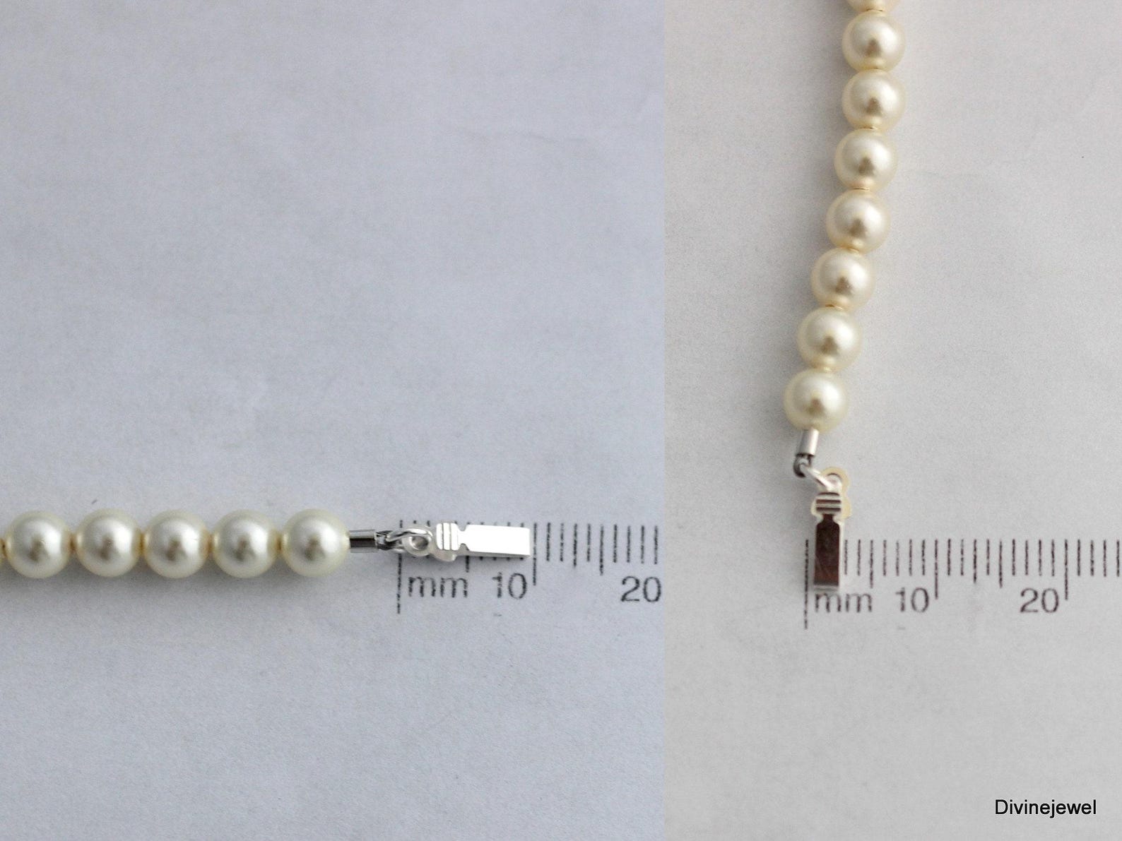 Ball Clasp Pearl Necklace Extender, Necklace Extender, Adjustable ...