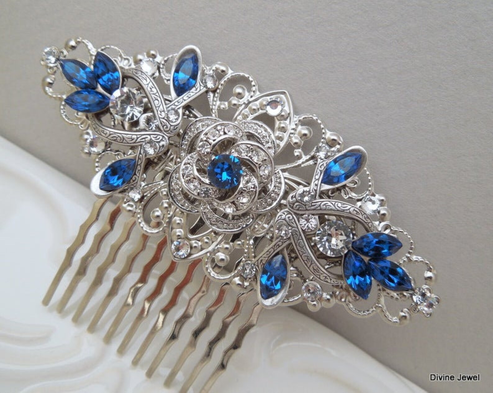Bridal Hair Comb Rhinestone Hair Comb Wedding Hair - Etsy