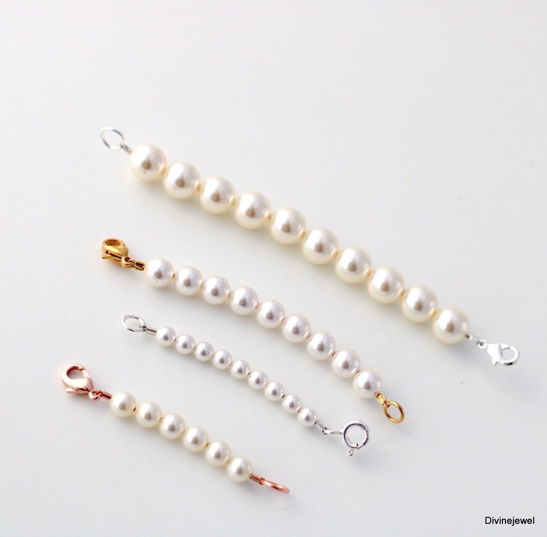Pearl Necklace Extender, Necklace Extender, Pearl Bracelet Extender ...