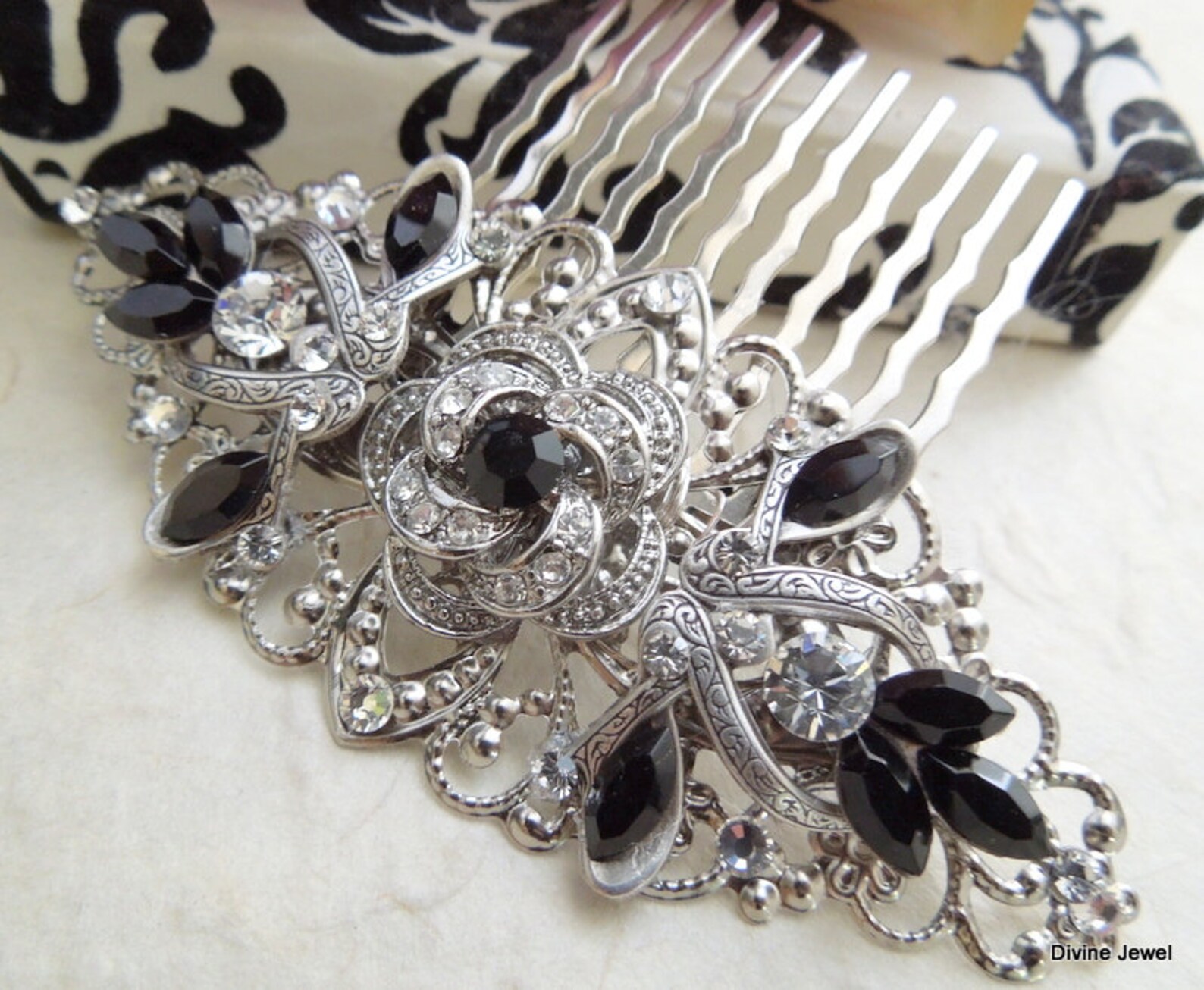 Bridal Hair Comb Rhinestone Hair Comb Wedding Hair - Etsy