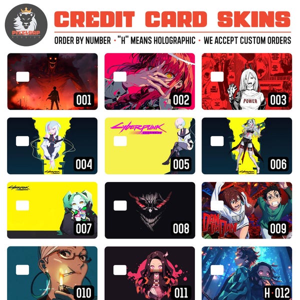 Anime Debit Card Cover - Etsy