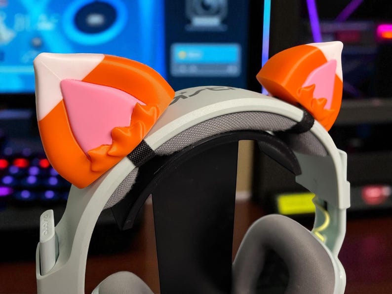 Kawaii Fox Headset Ears | Cute Fox Cosplay Ears for Headphones ...
