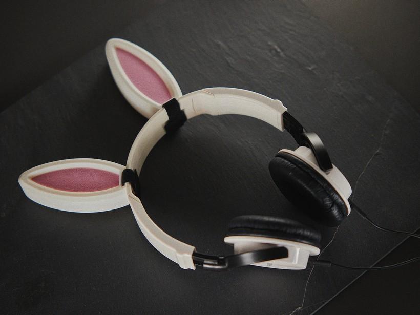 Bunny Ears for Headsets: Cosplay Gaming Headphone Accessory - Etsy
