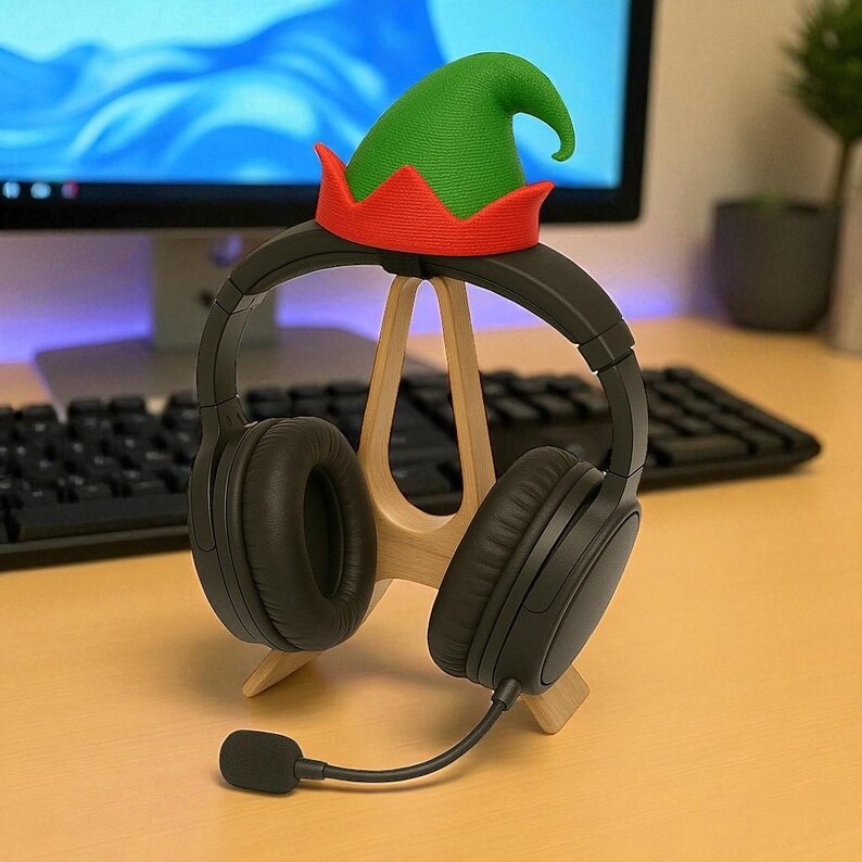 Elf Headphone Hat: Christmas Cosplay Headset Accessory - Etsy