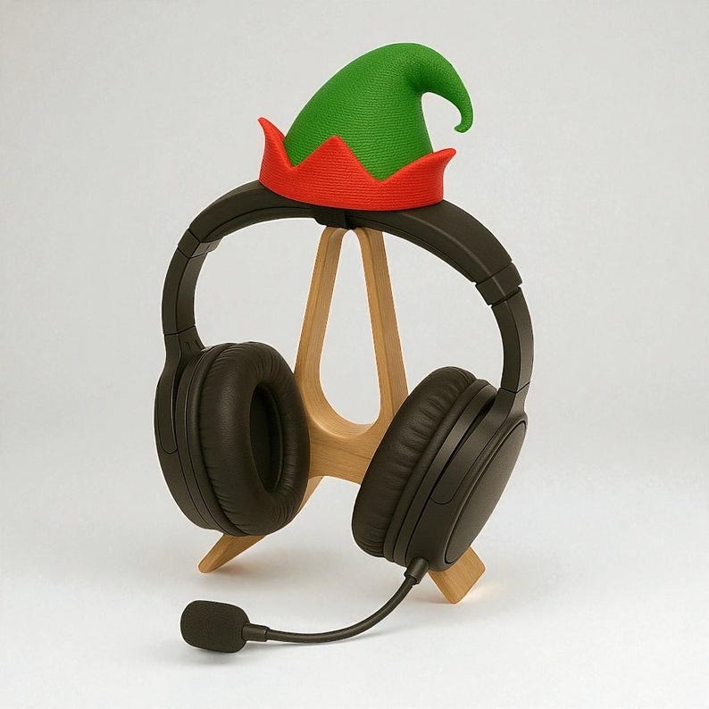 Elf Headphone Hat: Christmas Cosplay Headset Accessory - Etsy