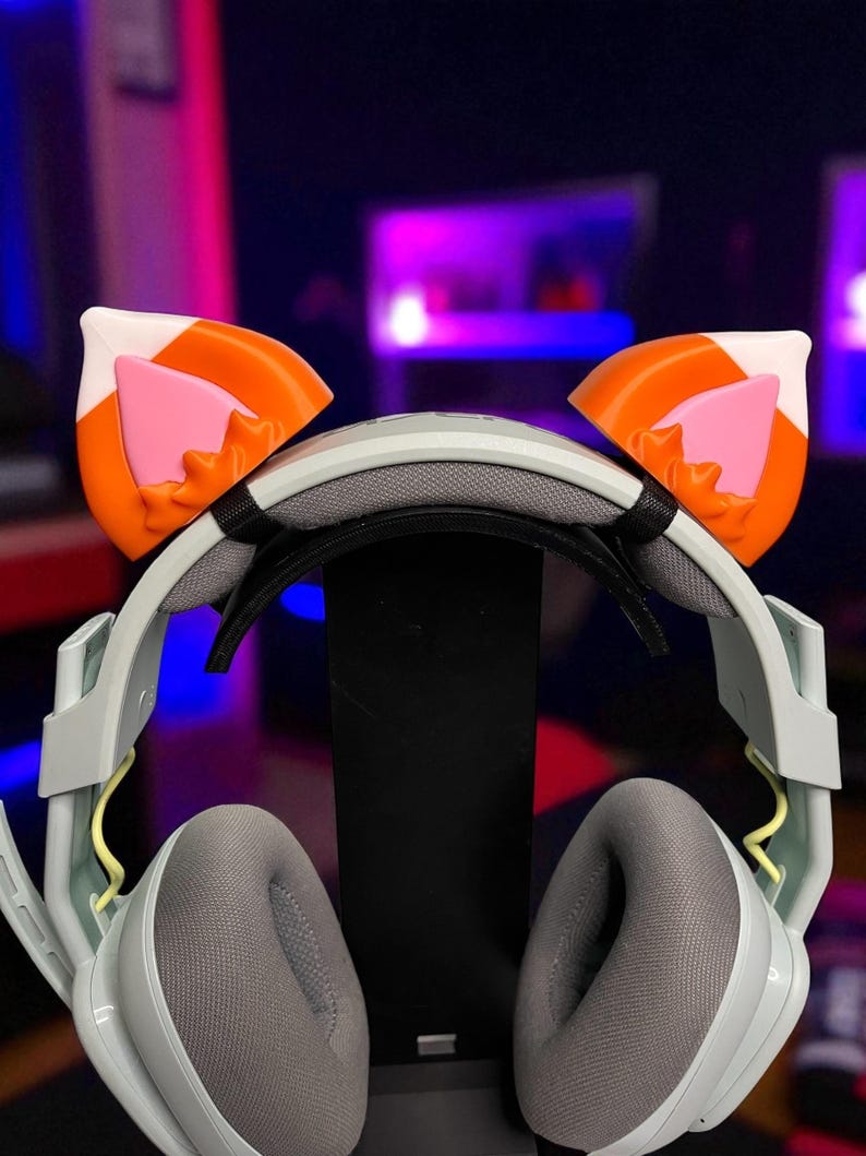 Kawaii Fox Headset Ears | Cute Fox Cosplay Ears for Headphones ...