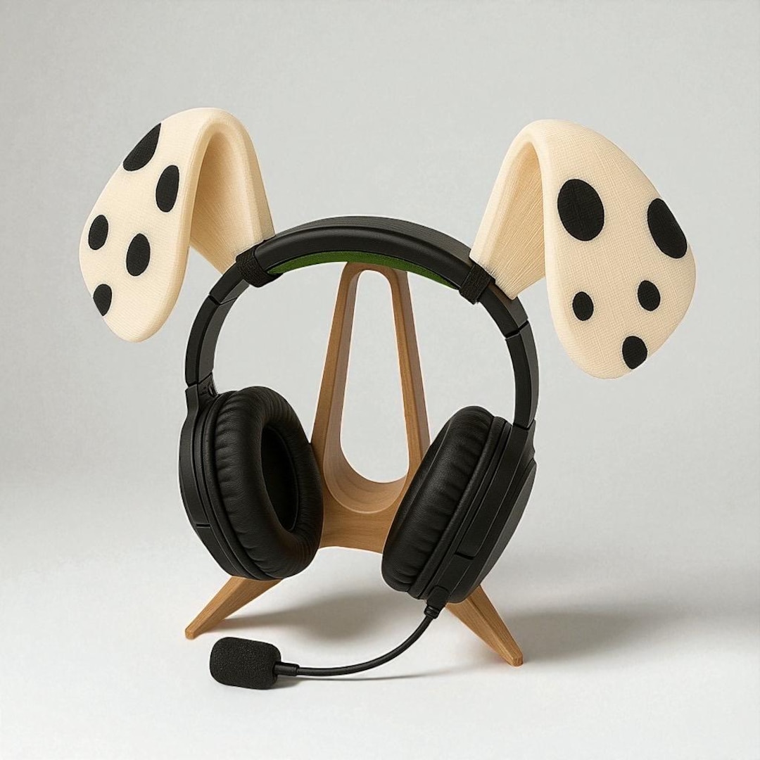 Dalmatian Headset Ears: Cosplay Dog Headphone Decor - Etsy