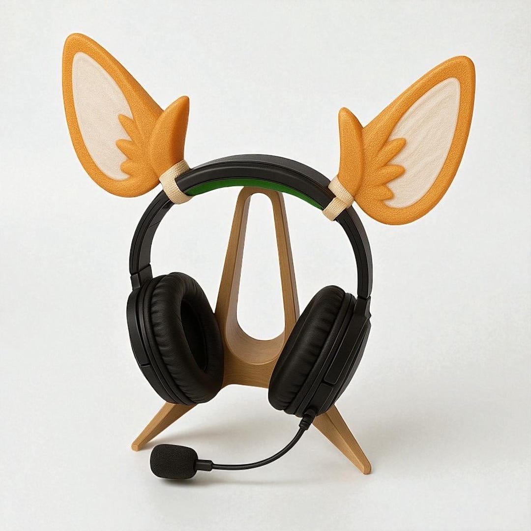 Corgi Ears Headset Attachment: Cosplay Gaming Accessory - Etsy