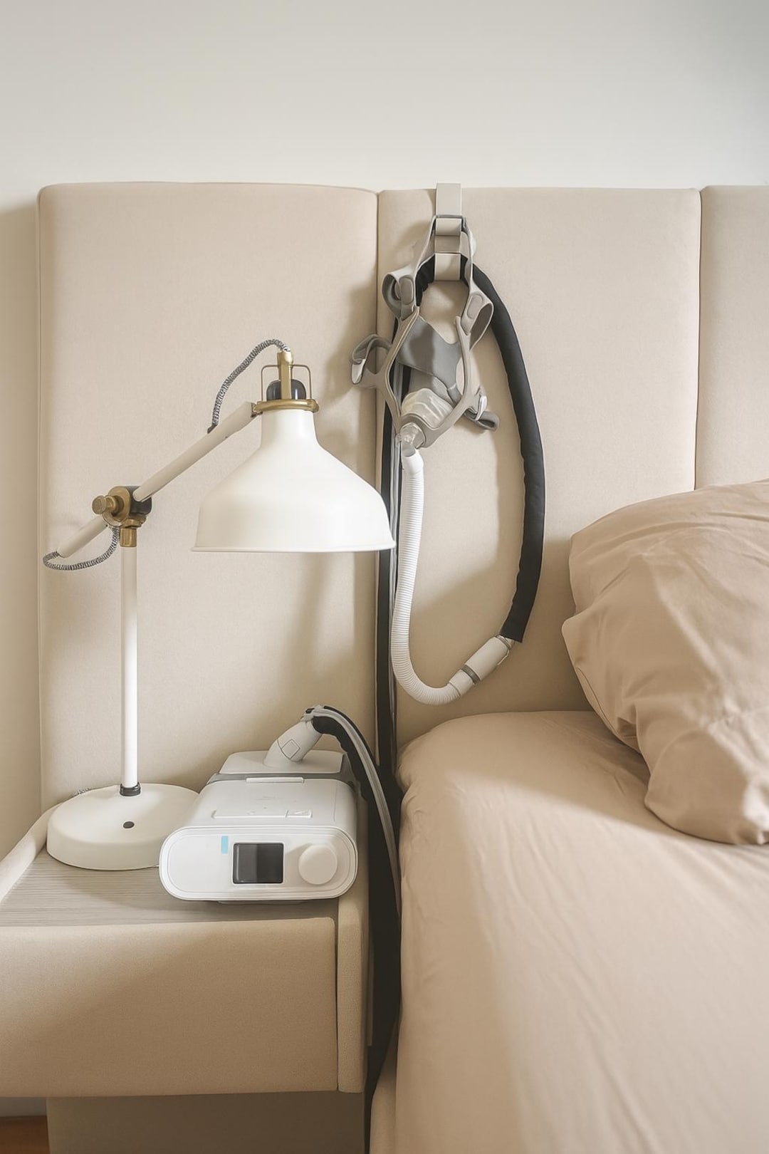 Headboard CPAP Hose Hook - Headboard Mounted Support - Multiple Colors ...