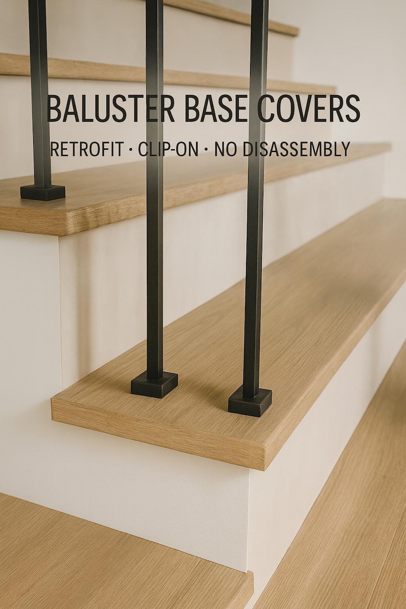 Split Baluster & Post Base Caps - Stair Post Base Covers - Stair ...