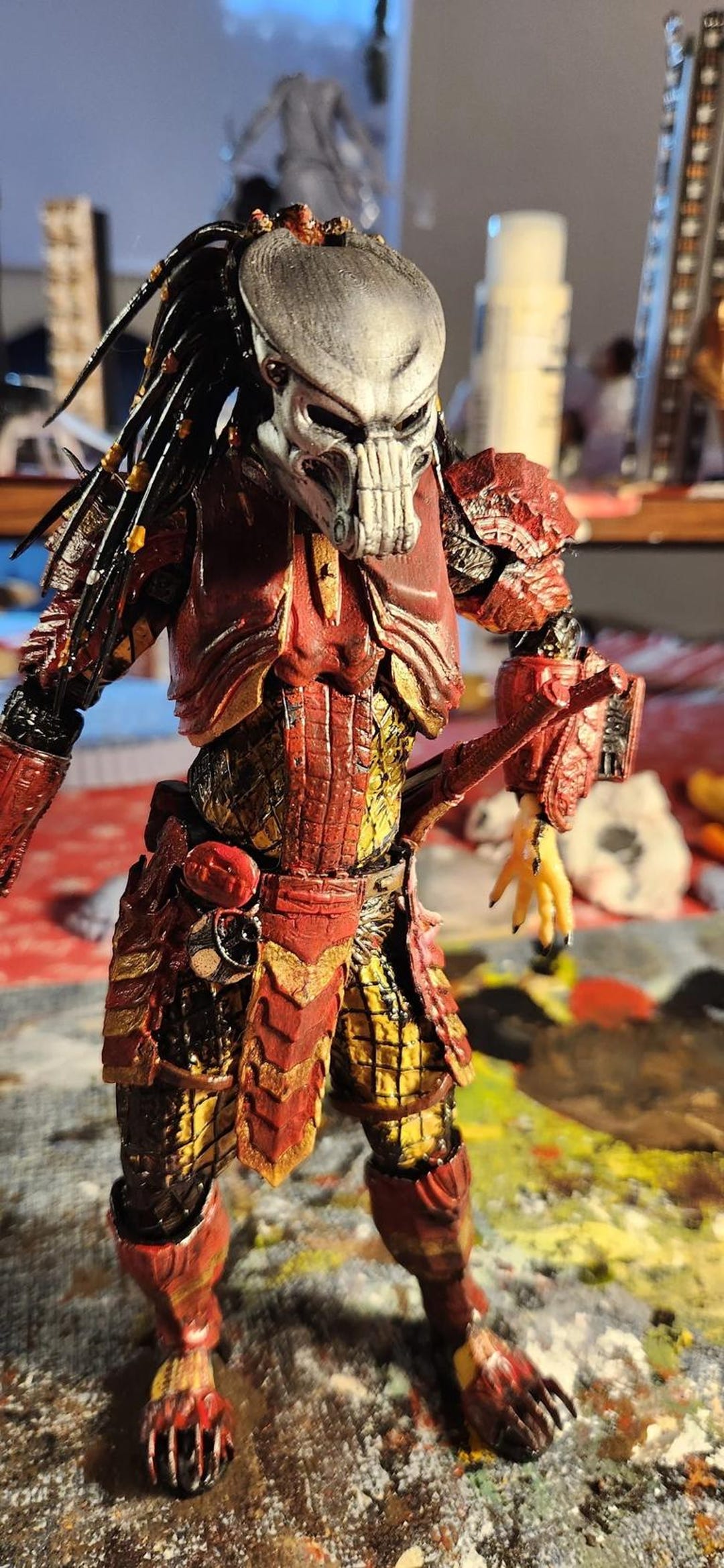 Predator Bio Mask Yautja Helmet for NECA HIYA HOTTOYS Action Figure ...