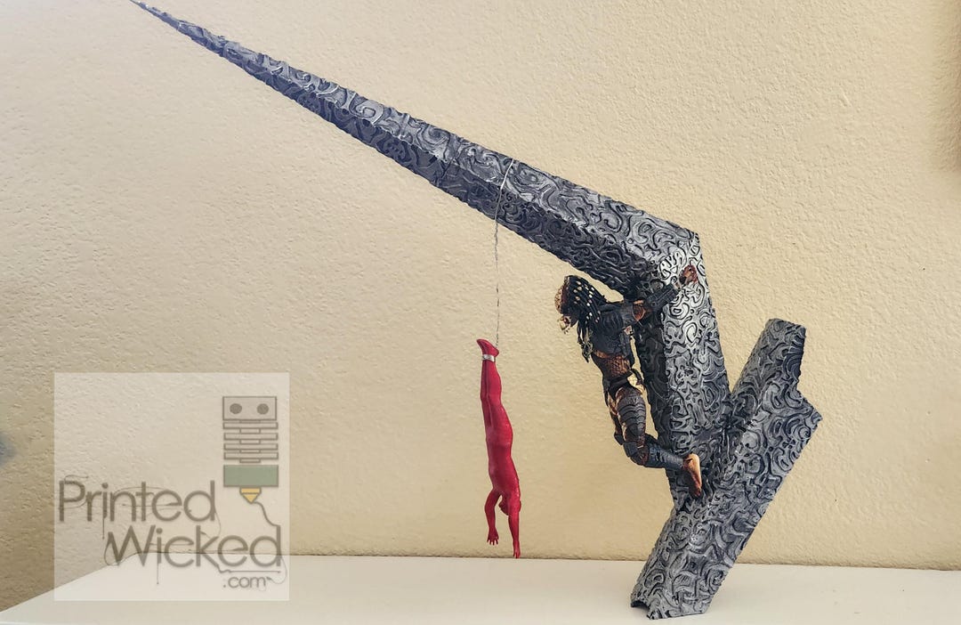 Aliens and Predator Crucifix for Living Trophy - Custom Diorama Toy ...