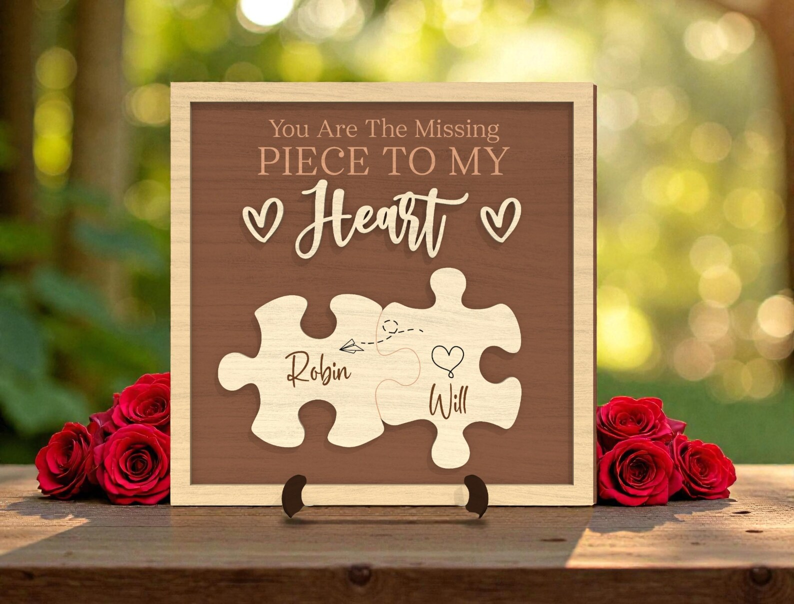 Missing Piece Puzzle Sign Laser Cut File SVG, Couple Love Quote Svg ...