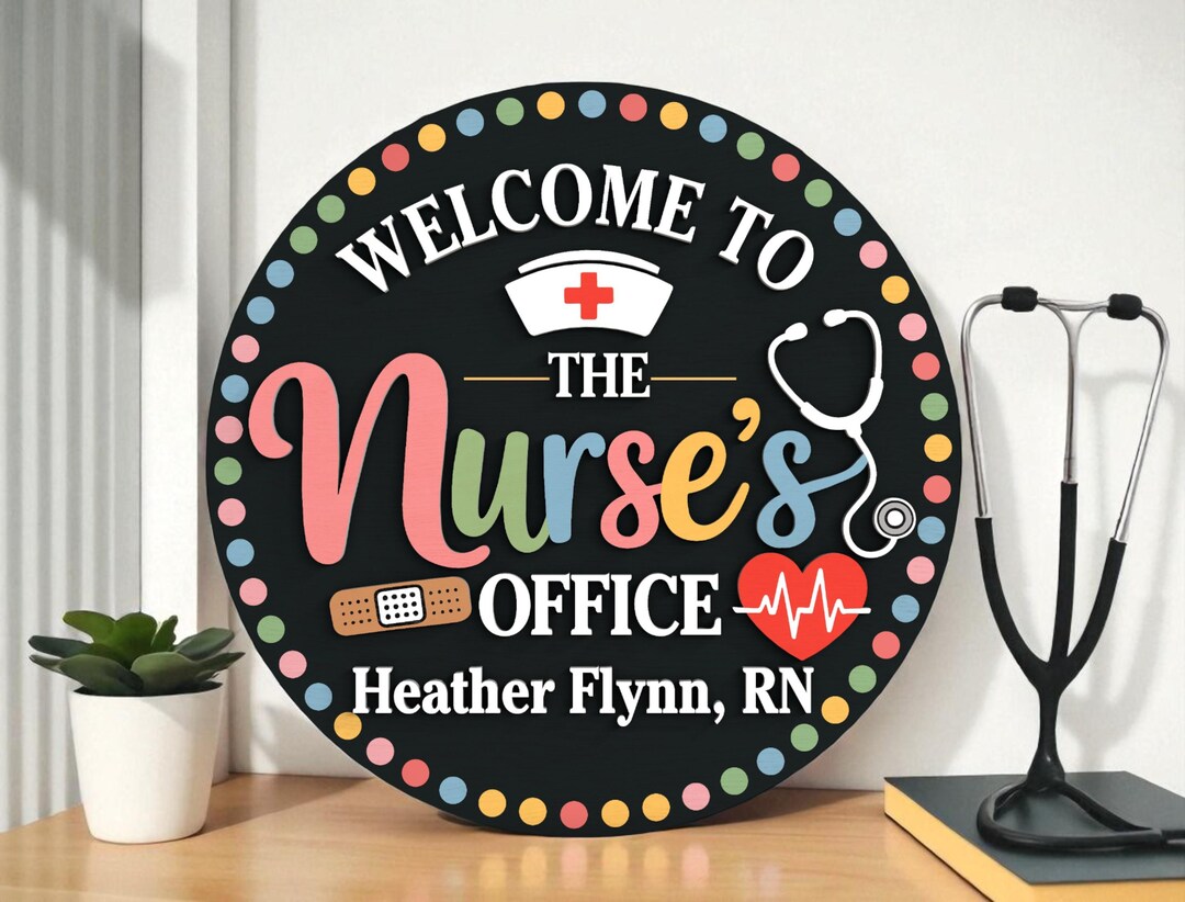 Welcome to the Nurse’s Office Sign SVG, School Nurse Door Sign ...