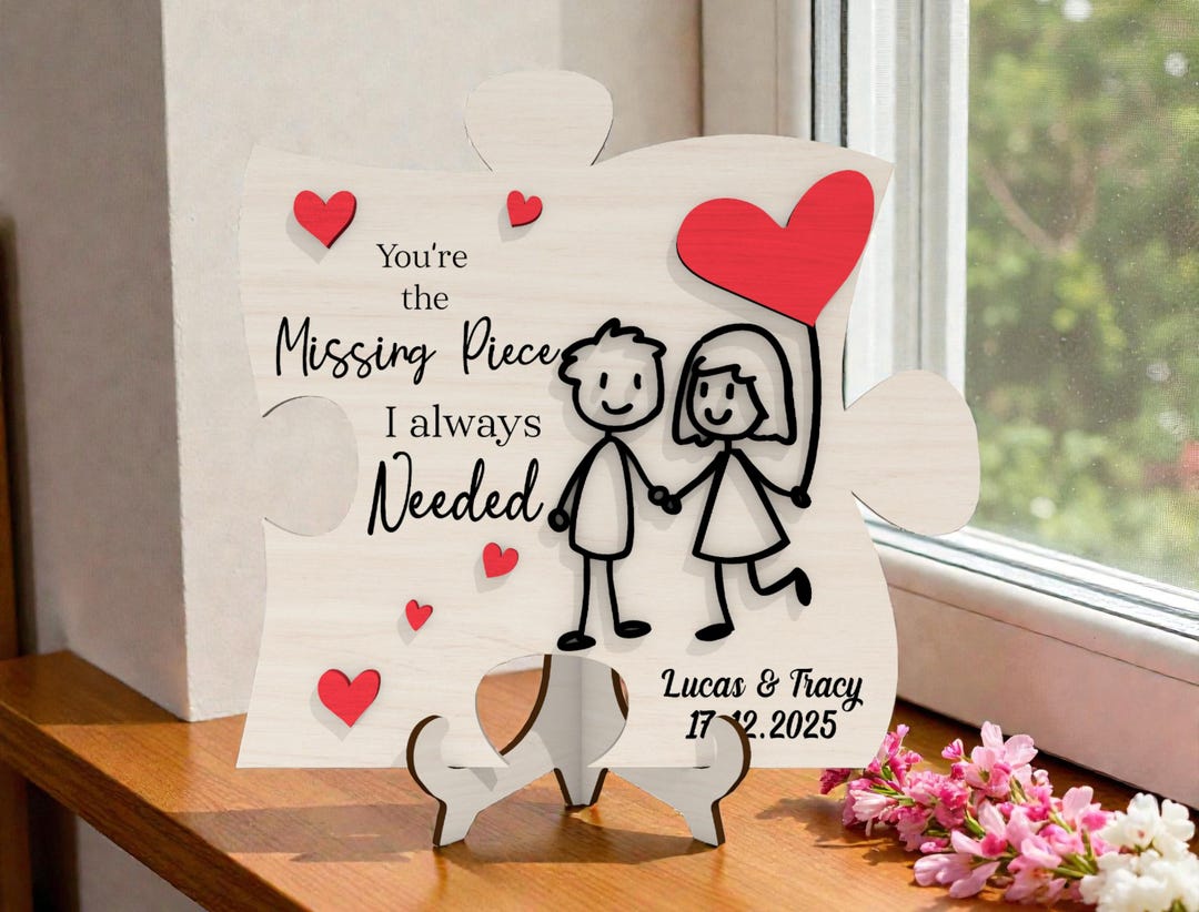 You Are the Missing Piece SVG, I Always Needed Sign, Stick Figure ...