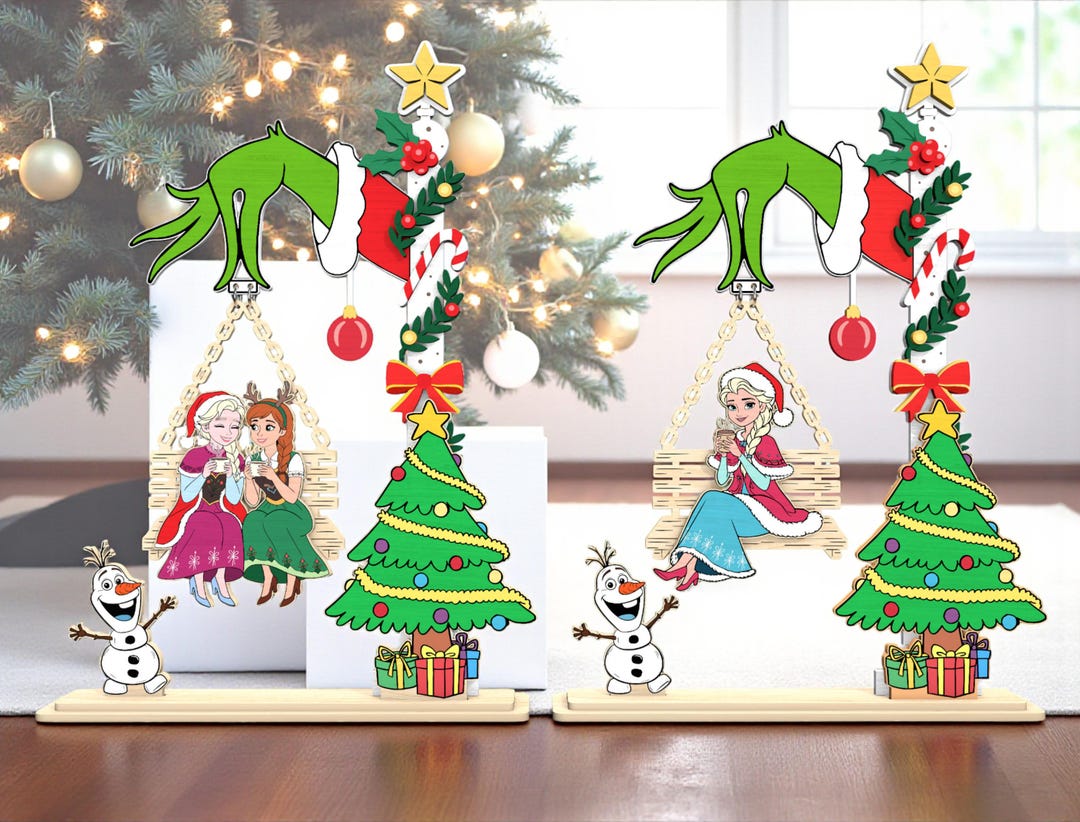 Holiday Swing Laser Cut File Svg, Christmas Swing SVG, Christmas Swing ...