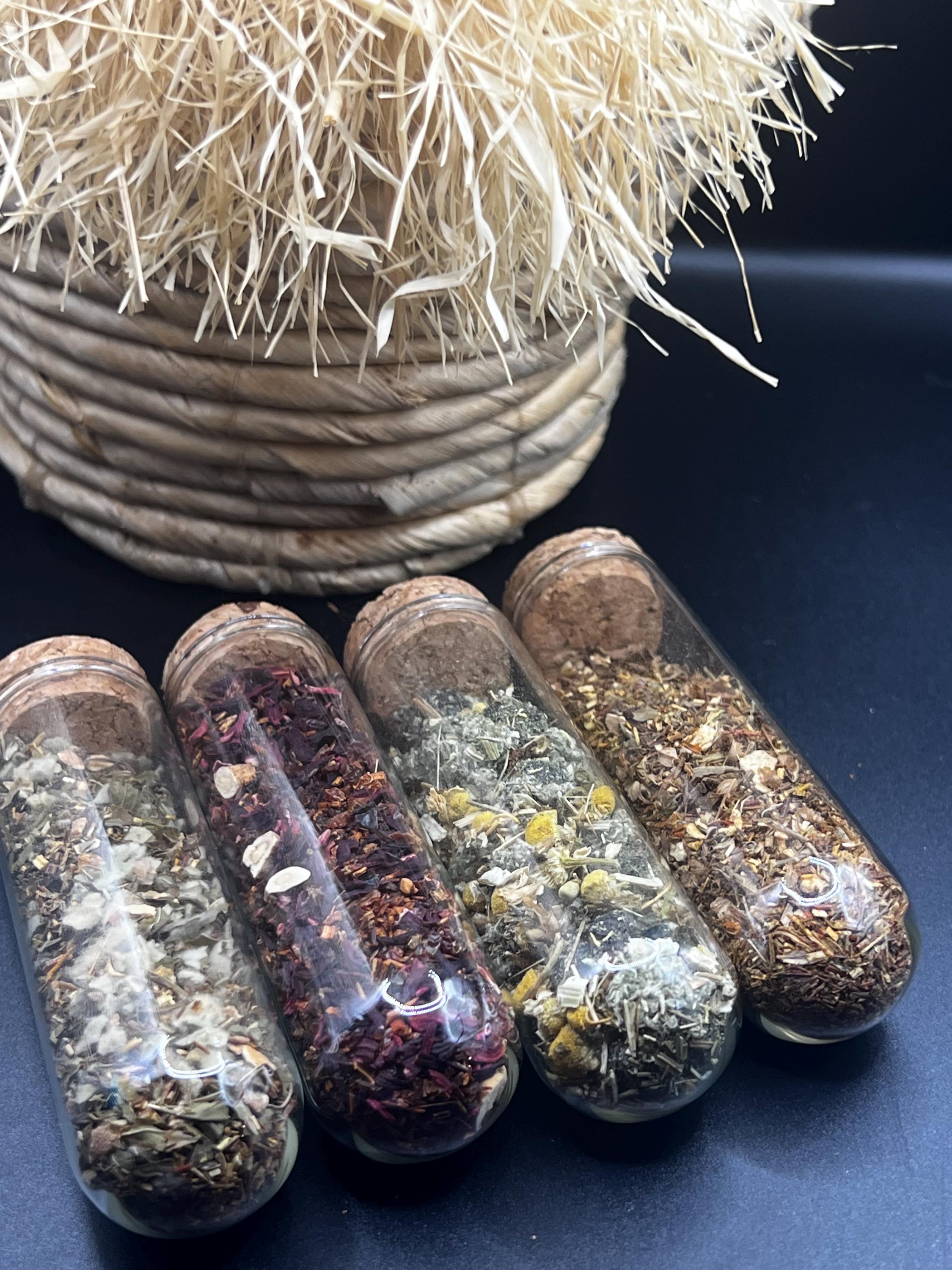 Herbal Tea Sampler Box With Heart Tea Steeper - Etsy