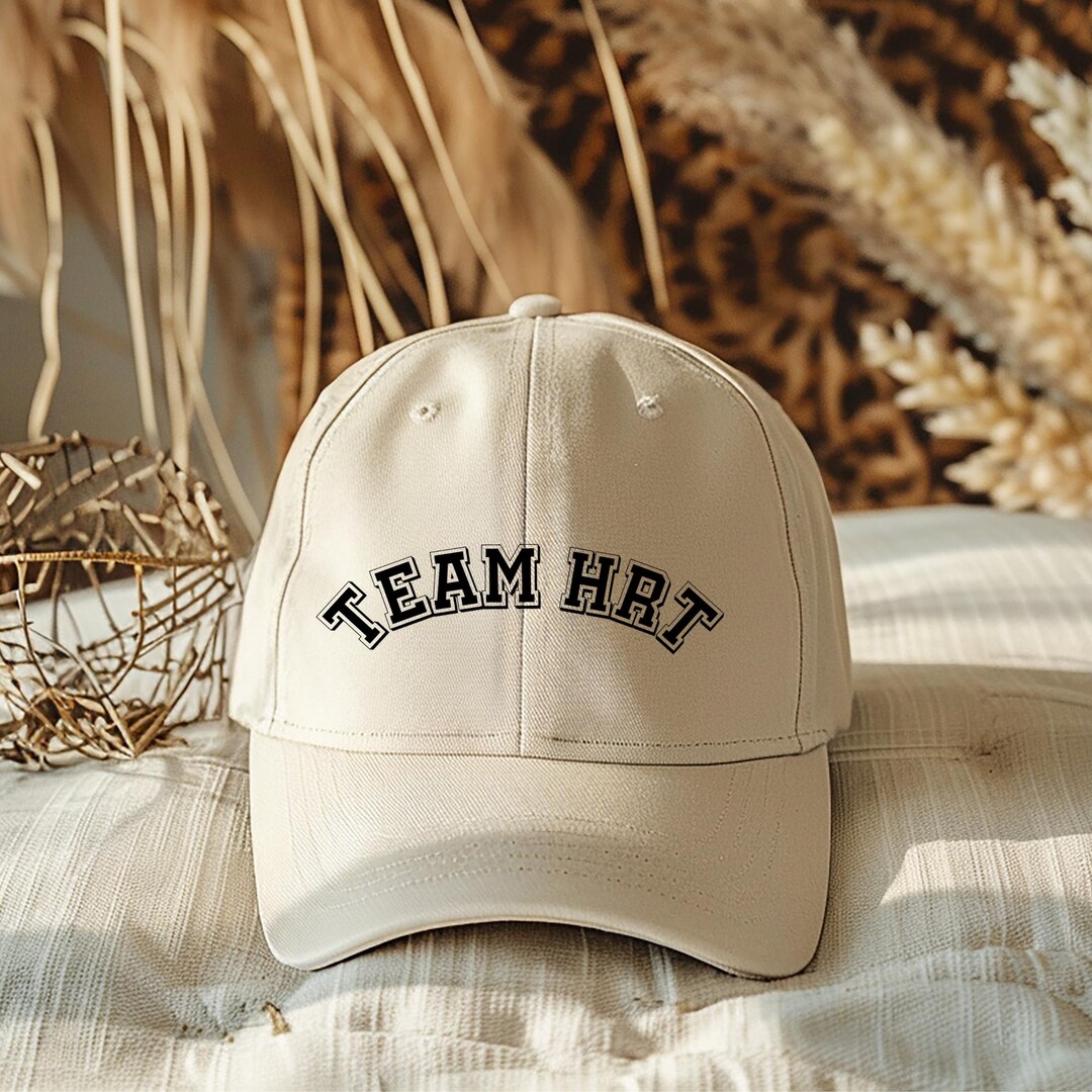 Team HRT Baseball Hat | Varsity Style Midlife Cap | Funny Menopause Hat ...
