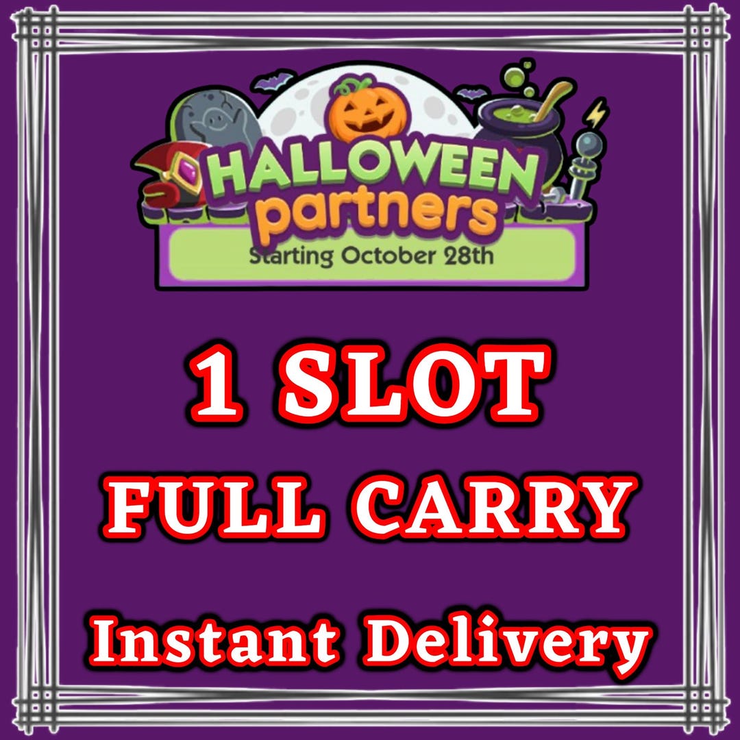 Monopolygo Halloween Partners 1 Slot - Etsy