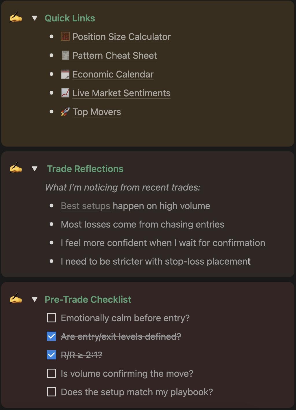 Notion Trading Journal Template – Track, Reflect and Improve Your Trades (beginner & Pro ...