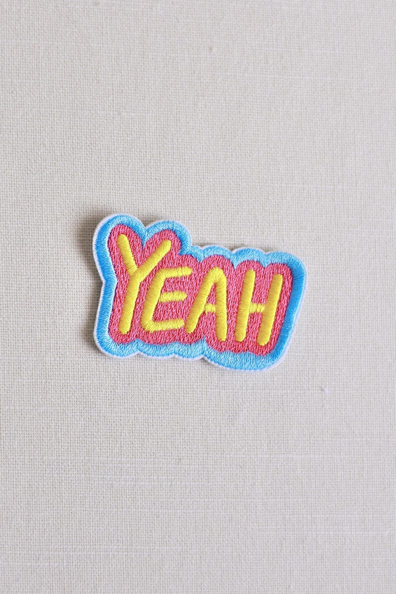 Bold Typography Patch Set – Y2K Iron on Slogan & Comic Word Appliques for Clothes, Backpacks ...