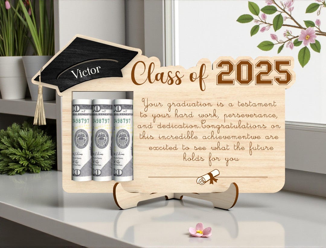 Class of 2025 Money Holder SVG, Graduation Gift Laser Cut File Svg ...
