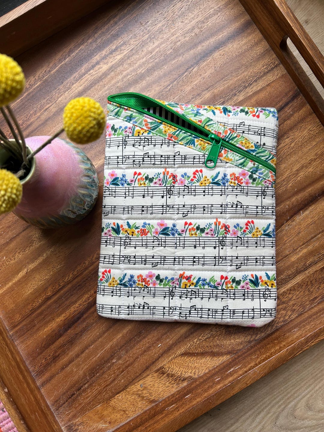 Rifle Paper Co. Floral Music Fabric Tablet Case: Quilted Ipad/kindle ...
