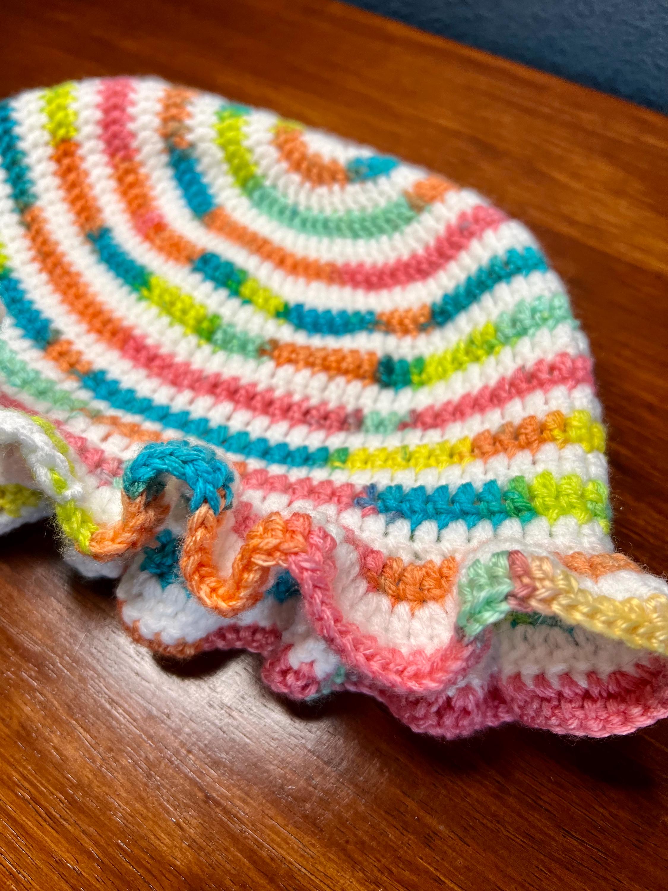 Portal Bucket Hat Pattern, Step by Step Spiral, Picture Instruction ...