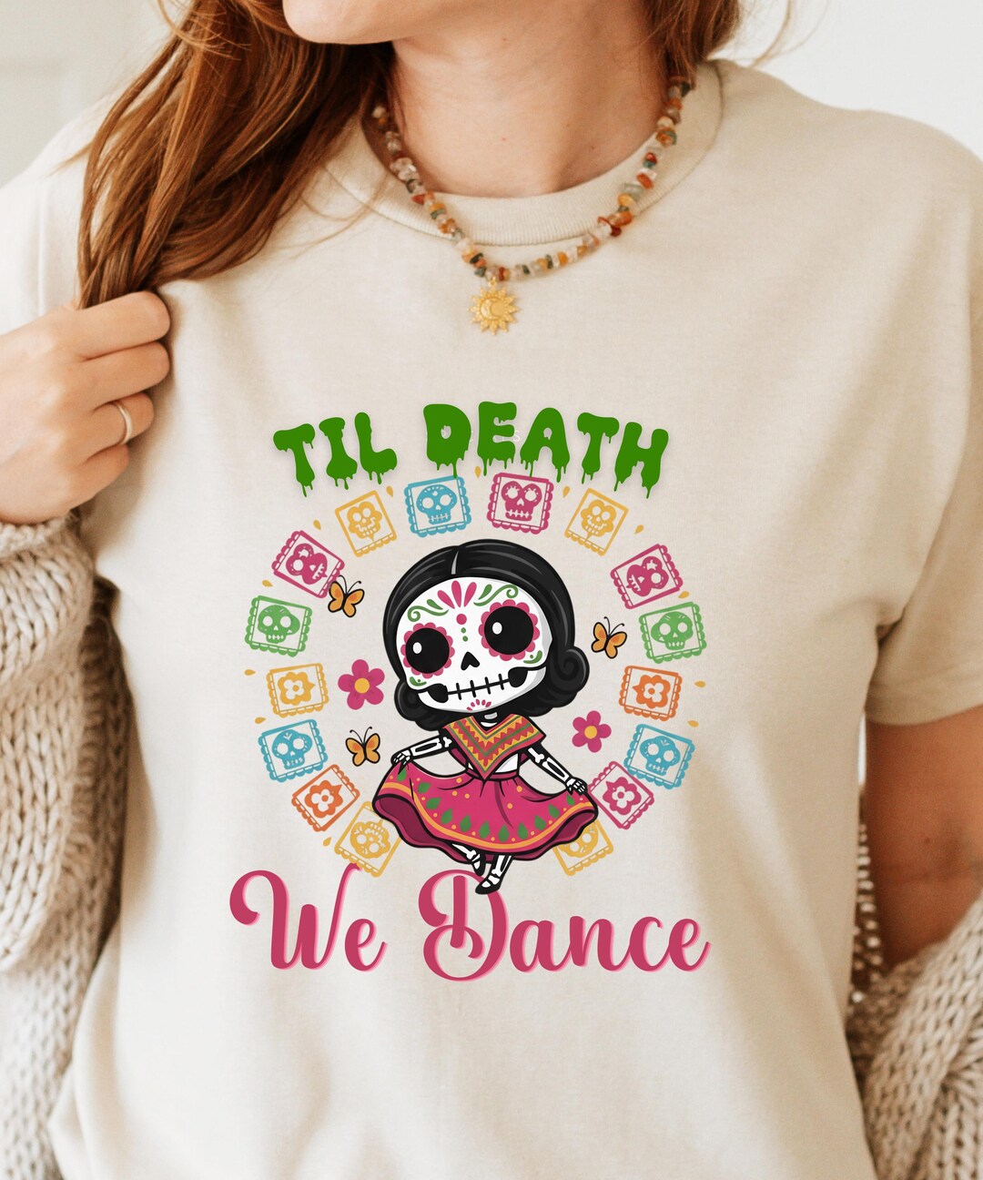 Til Death We Dance Catrina Shirt | Chibi Day of the Dead Tee | Cute ...
