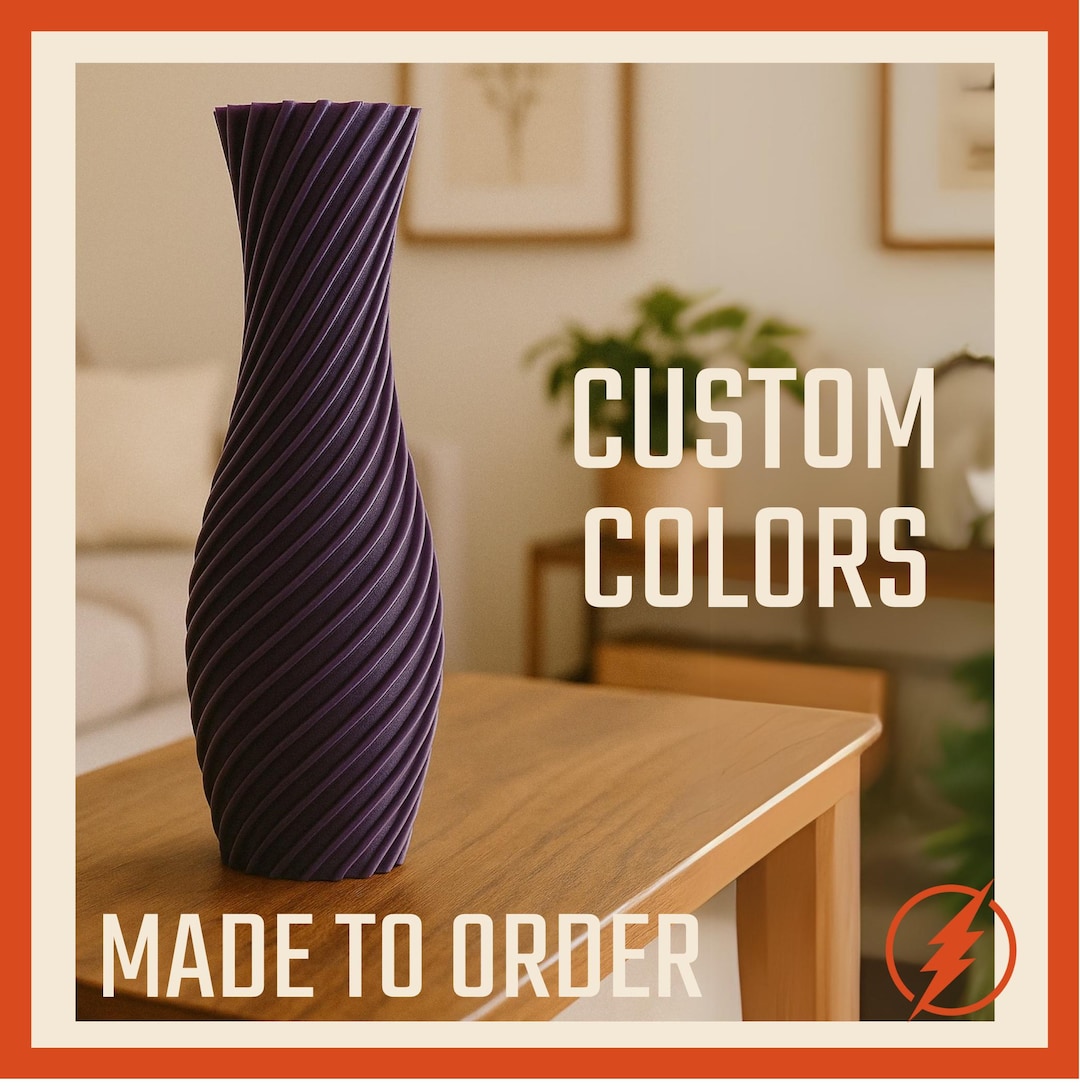 Grand Helix Vase – Large Spiral Vase for Mantels and Modern ...