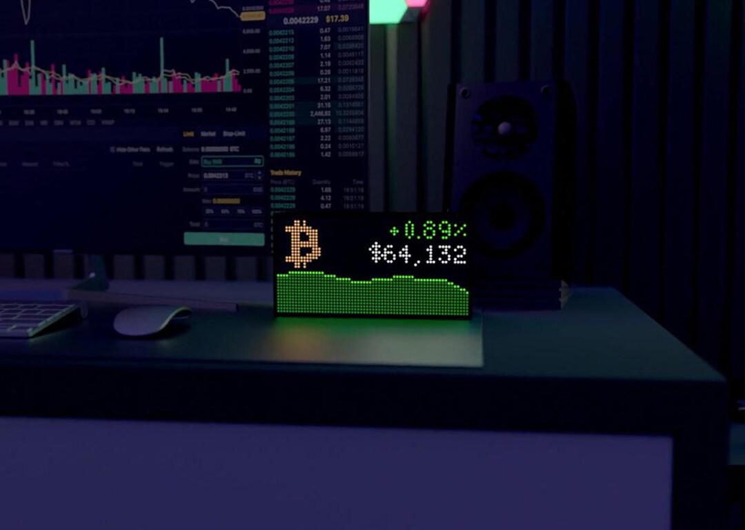 Solidpixels Tetra | Stocks & Crypto Ticker, Sports Scores, Weather, LED Display, Office Gift ...