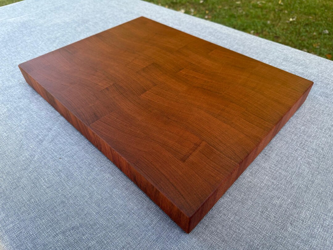 Free Shipping - Brazilian Cherry Brick Pattern Cutting Board - Etsy
