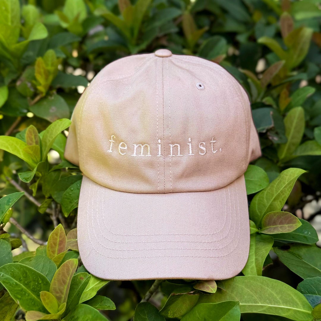 Minimalist Feminist Hat – Tone-on-tone Embroidered Cap | Subtle ...