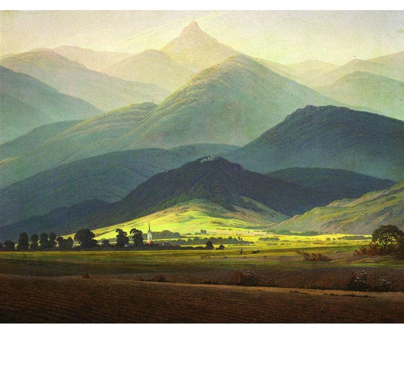 Mountain Paint by Number Kit, Landscape DIY Painting on Canvas for ...