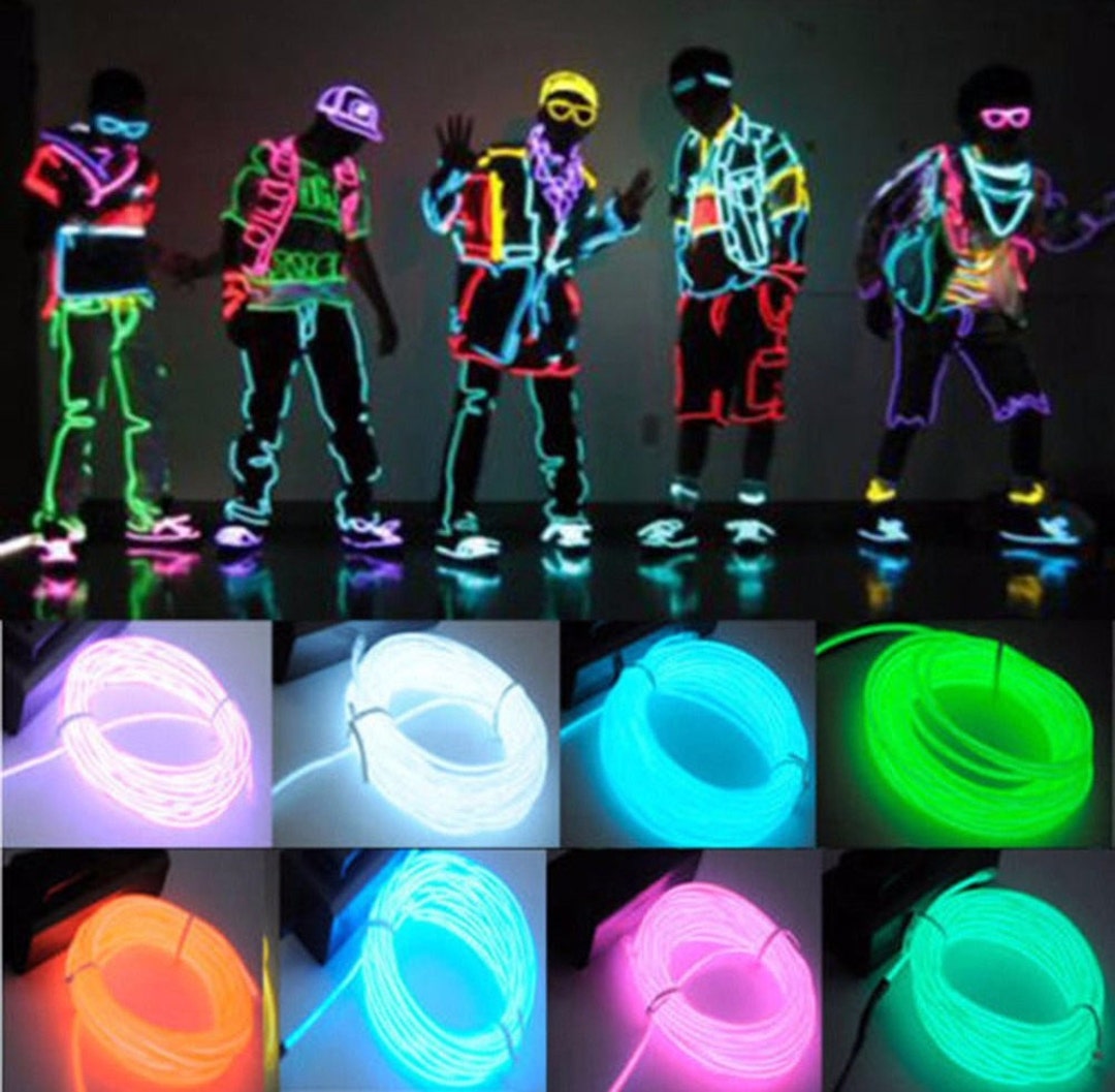 Neon EL Wire 9FT, 3m Flexible EL Wire Neon Light, Http://1supply.etsy ...