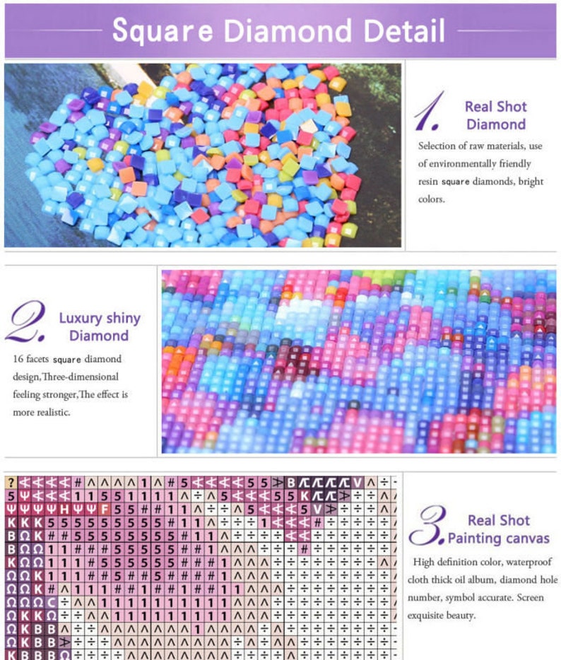 Diamond Painting Kit Full Drill Seaside Landscape 5D Diamond - Etsy